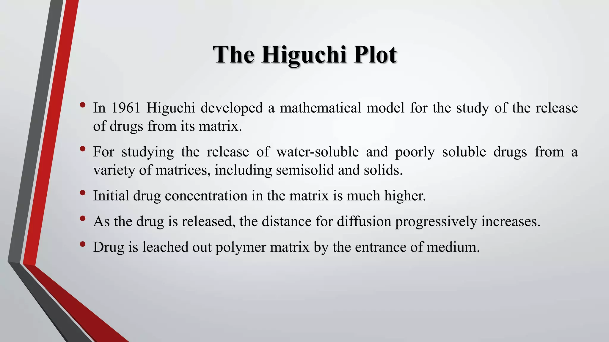 Higuchi And Peppas Plot | PPTX