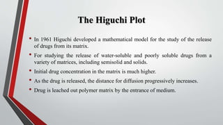 Higuchi And Peppas Plot | PPTX