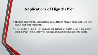 Higuchi And Peppas Plot | PPTX
