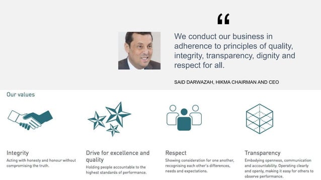 The Hikma Story | PPTX | Business | Business and Finance