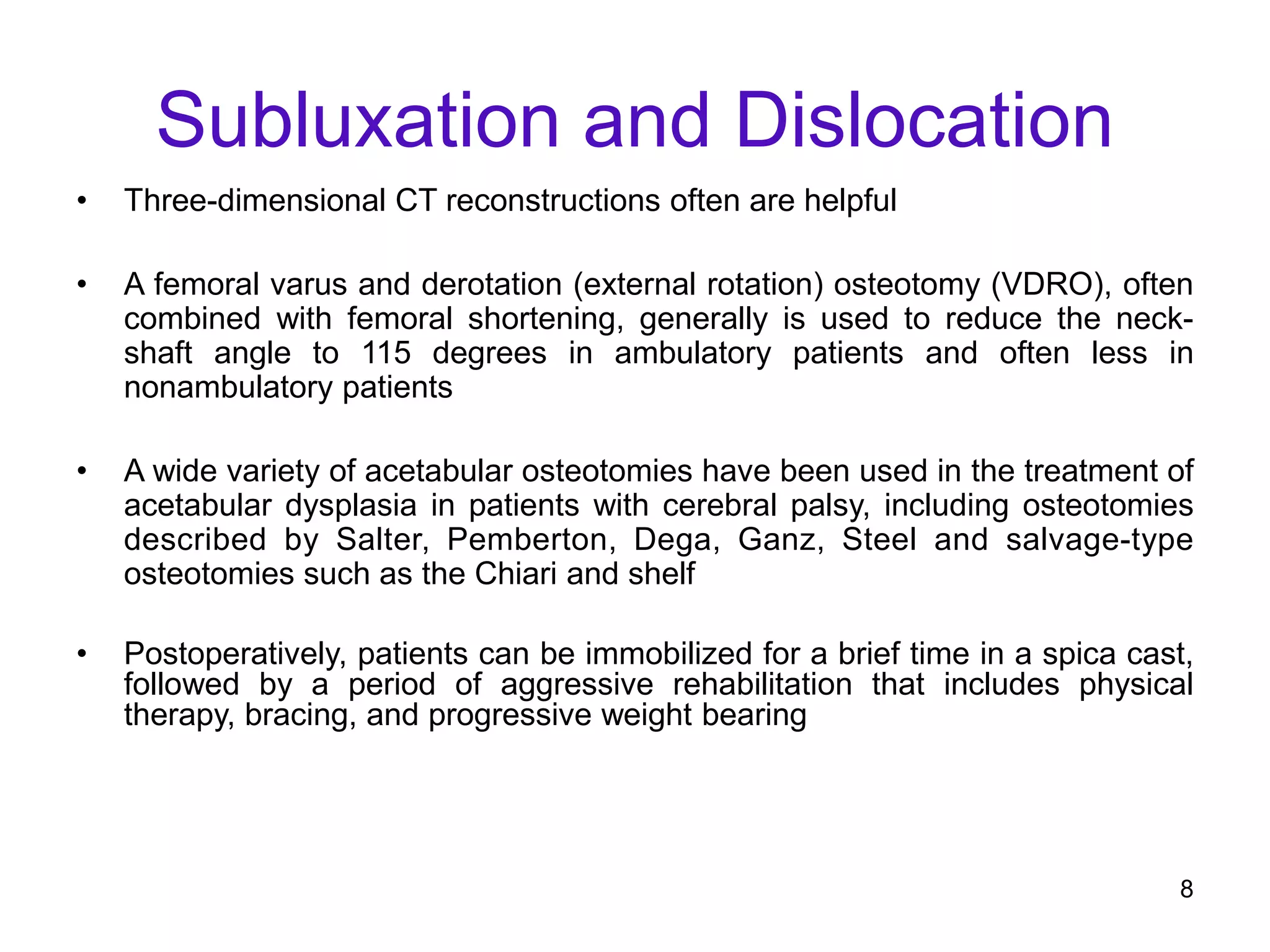 The hip in cerebral palsy part 2 of 2 | PDF