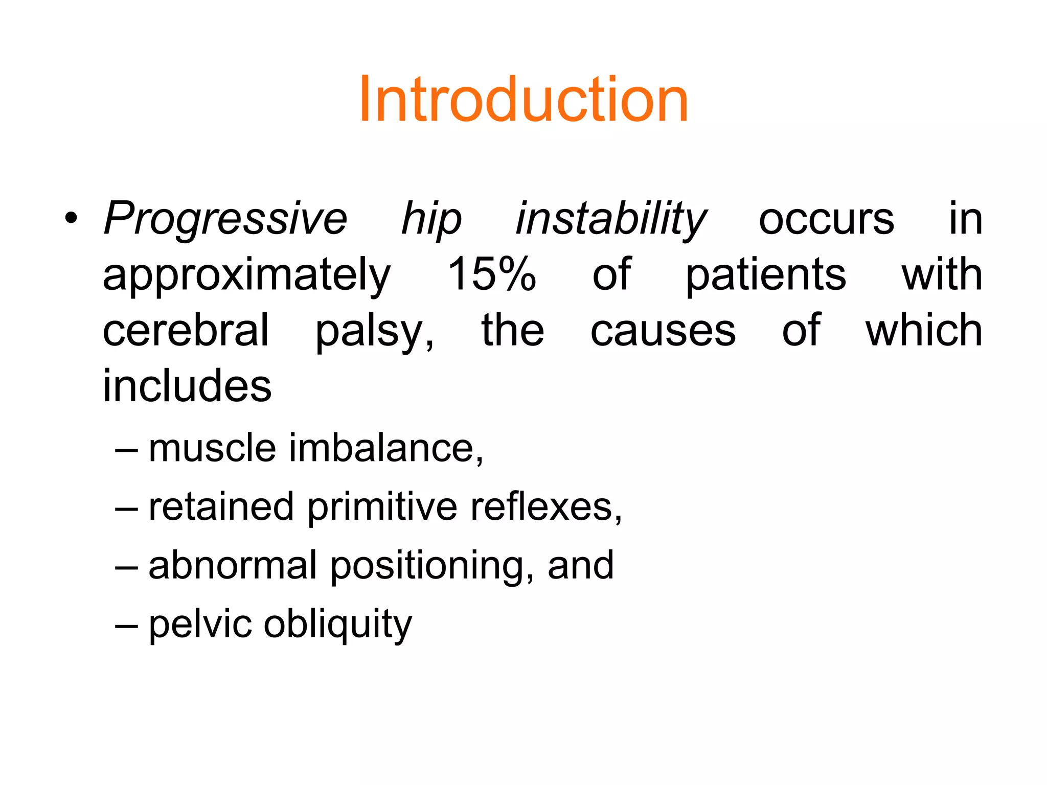 The hip in cerebral palsy part 1 of 2 | PDF