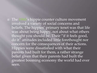 The hippie movement | PPTX