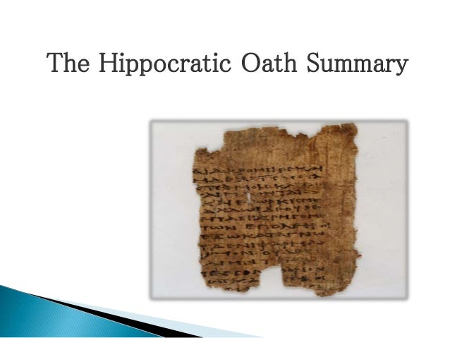 Hippocratic Oath Definition Summary Facts Britannica