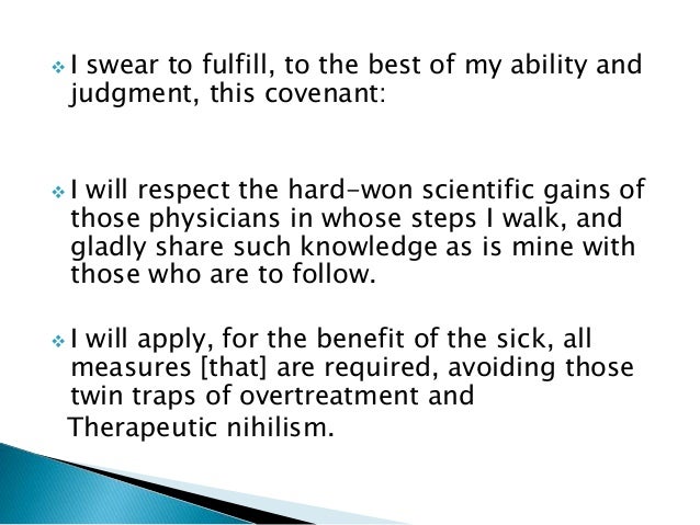 Hippocratic Oath Definition Summary Facts Britannica