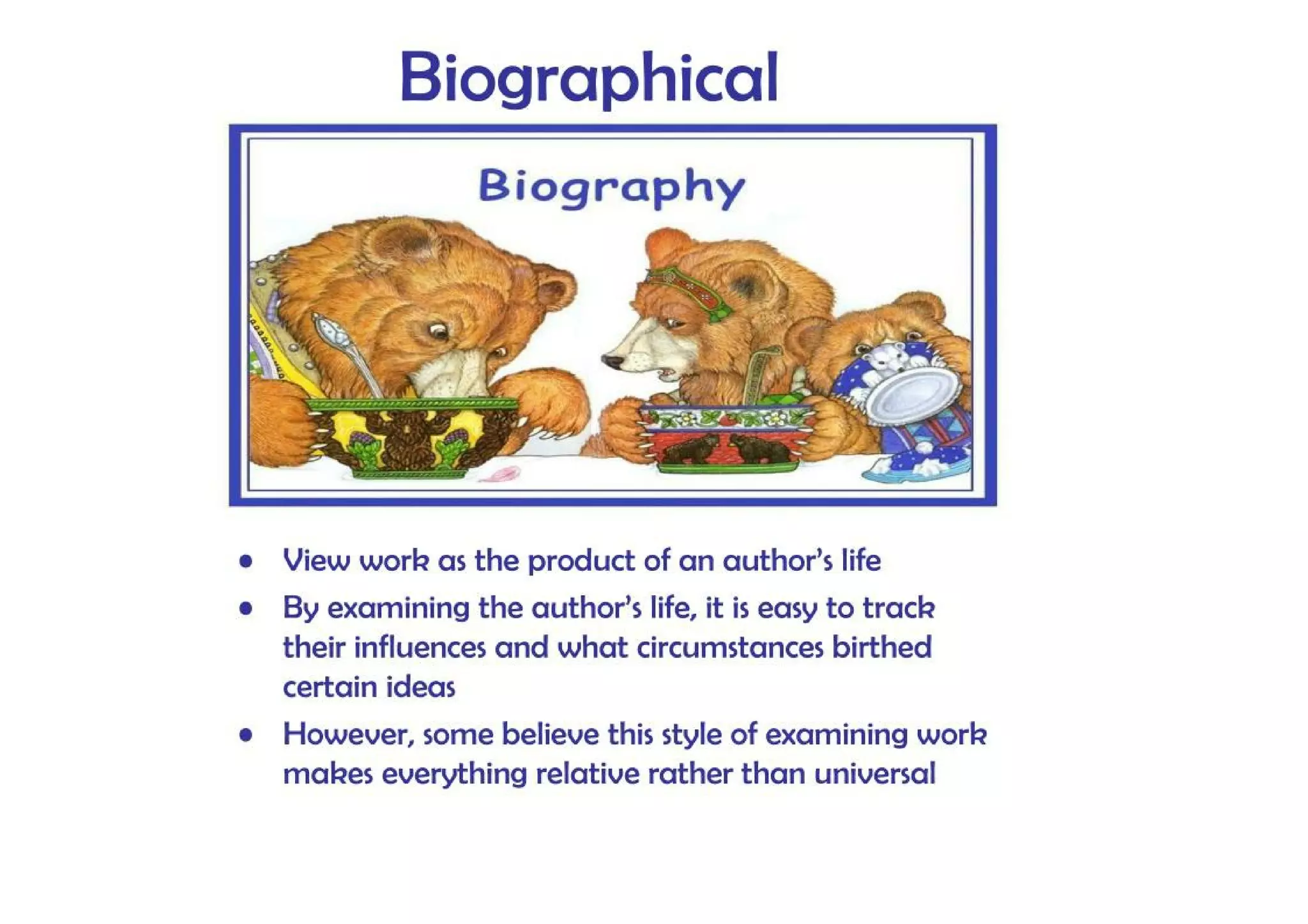 The Historical And Biographical Lenses | PDF