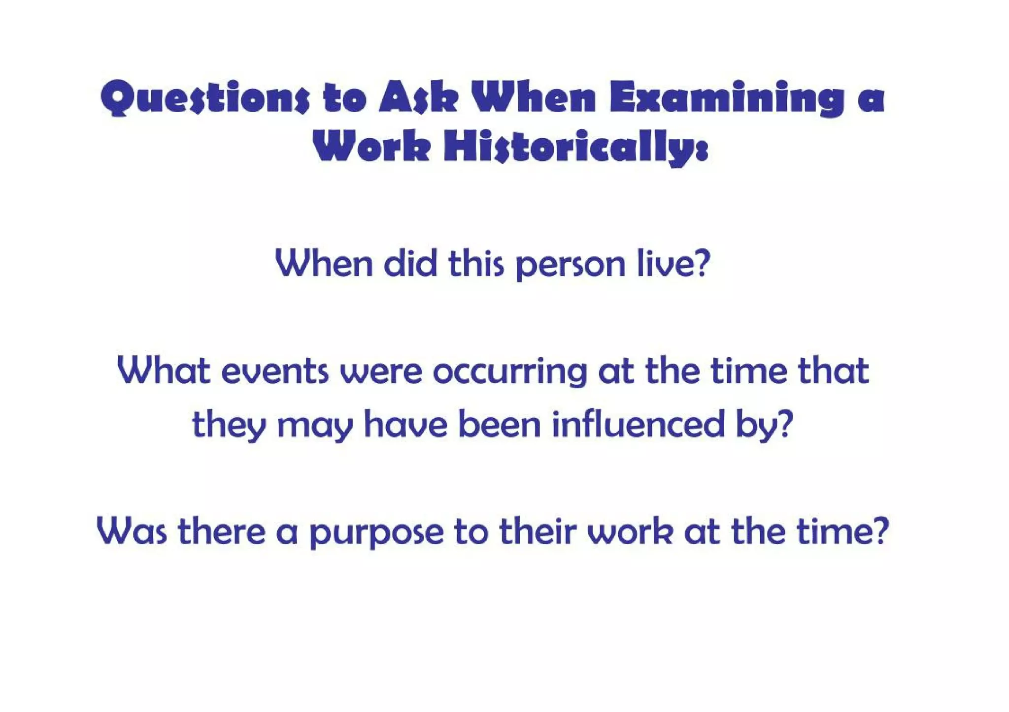 The Historical And Biographical Lenses | PDF