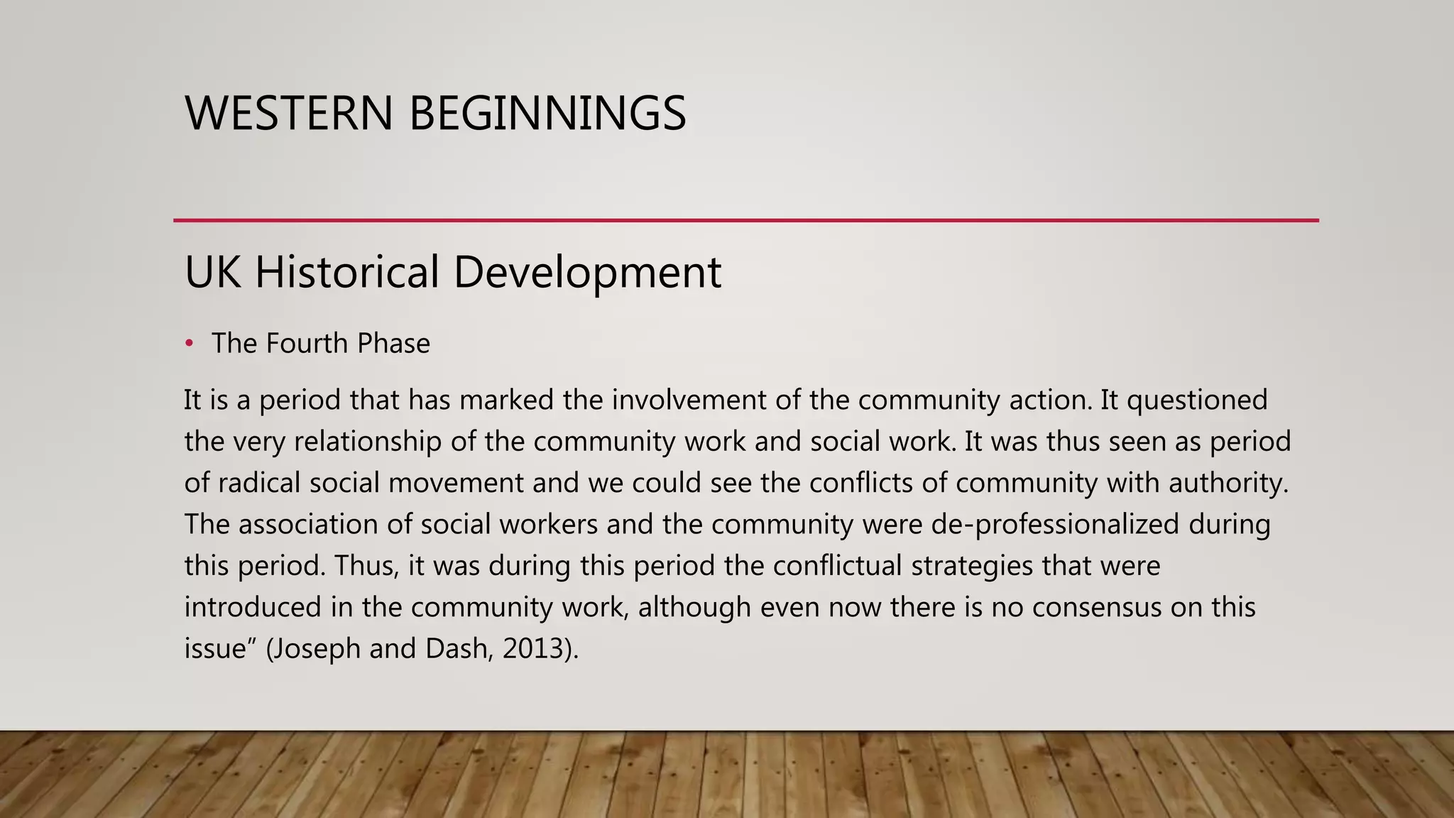 The historical development of community organization | PPTX