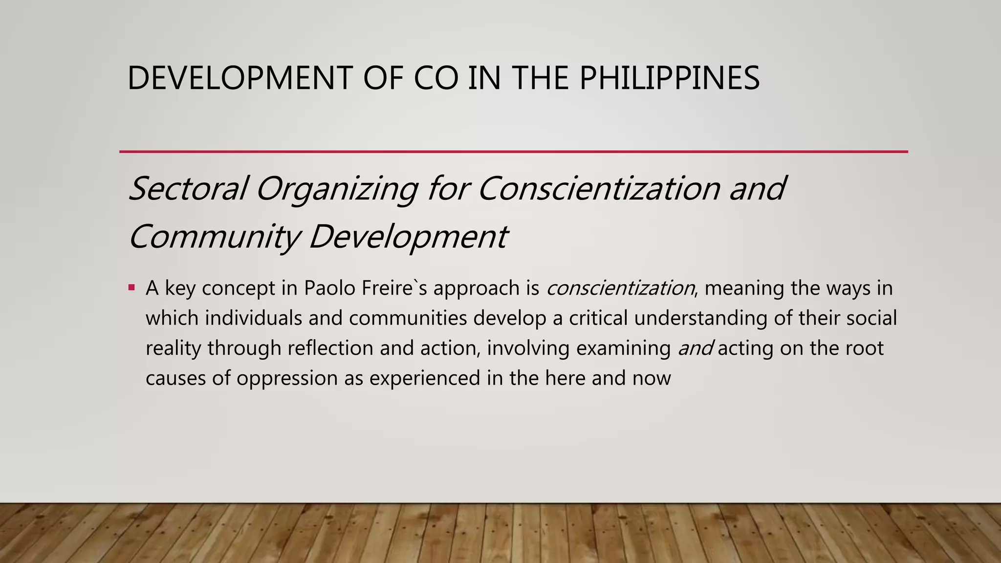 The historical development of community organization | PPTX