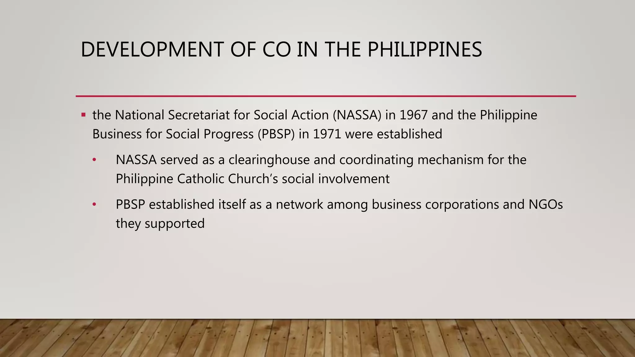 The historical development of community organization | PPTX