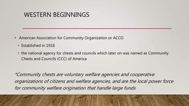 The historical development of community organization | PPTX | Hobbies ...