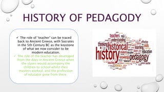 The historical development of education and pedagogy | PPTX