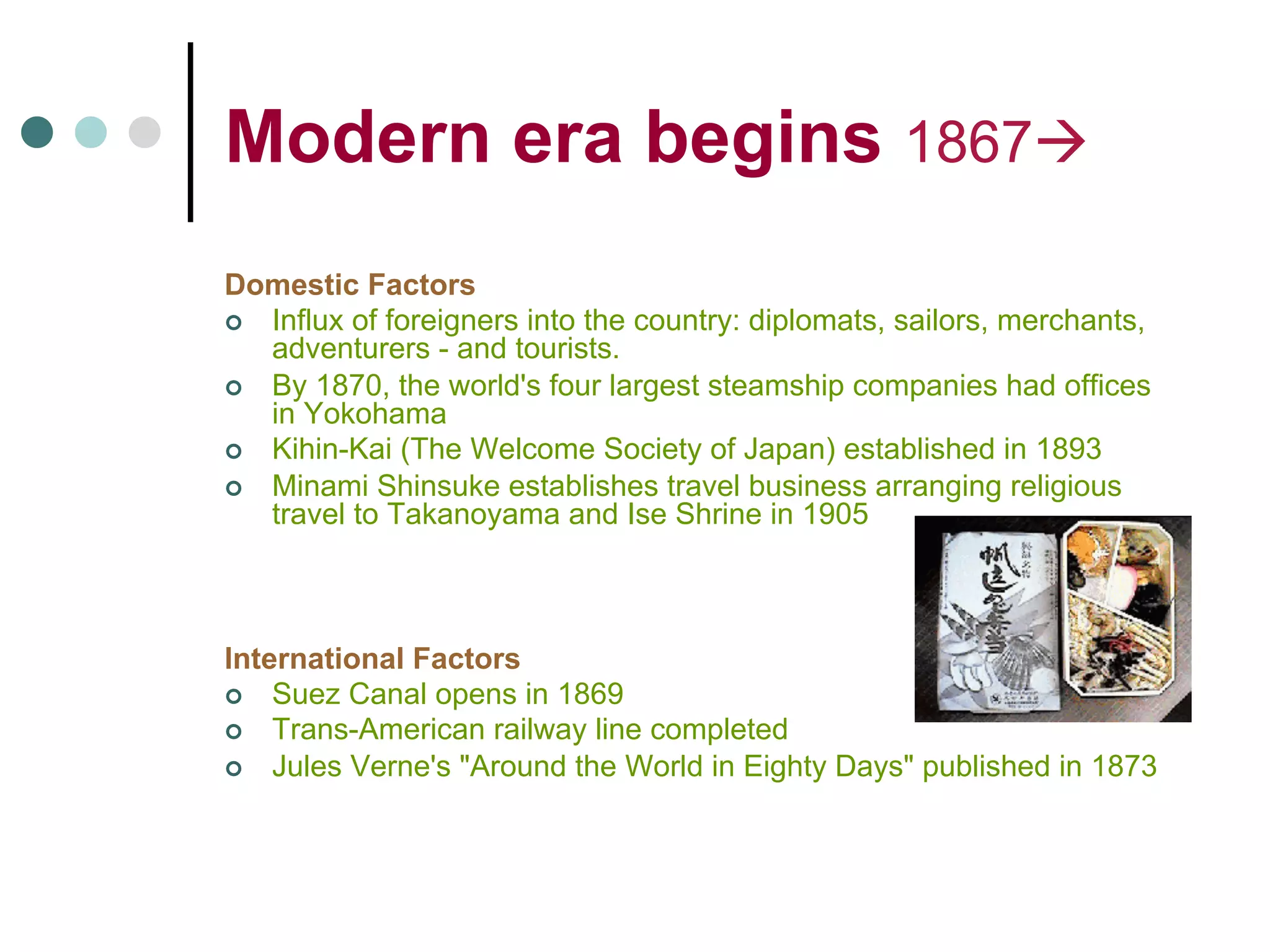 The historical development of japanese tourism | PDF | Asia Travel ...