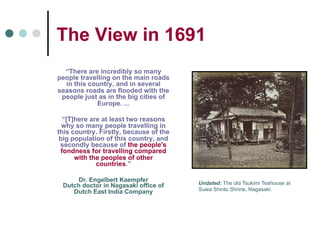 The historical development of japanese tourism | PDF