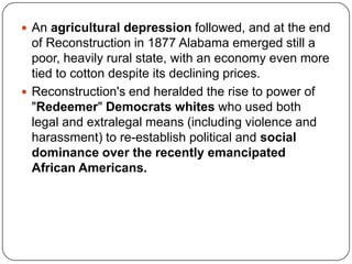 The historical perspective of alabama | PPTX