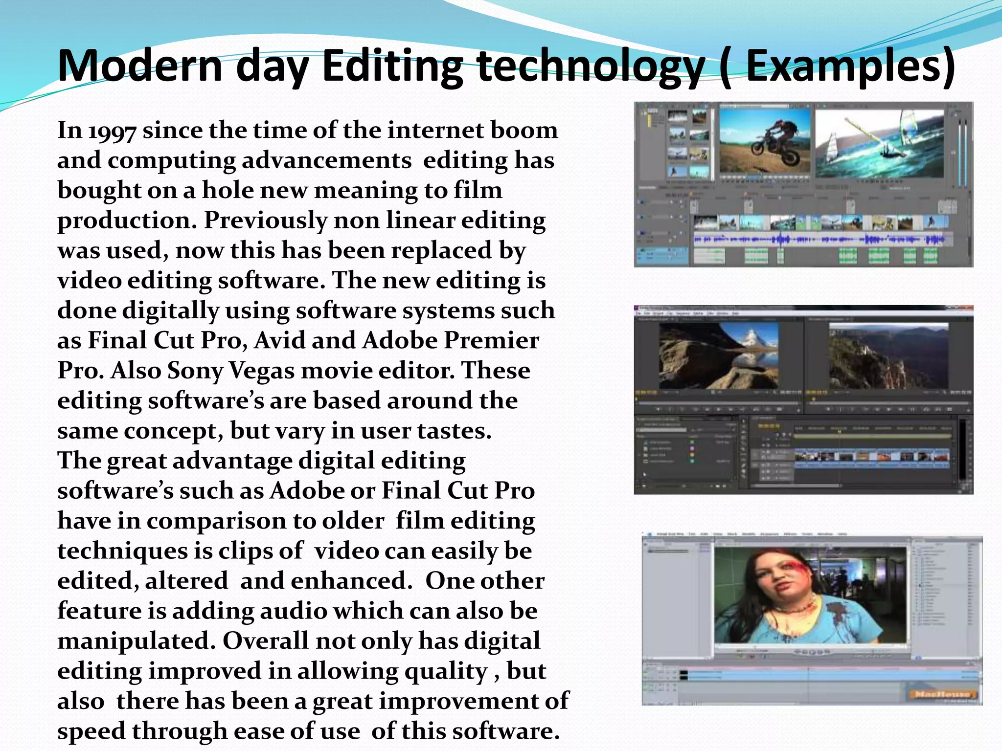 The History And Development Of Editing. | PPT