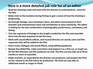 The History And Development Of Editing. | PPTX