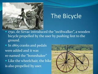 The history and development of the wheelchair | PPTX