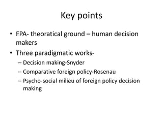 The history and evolution of foreign policy analysis | PPTX