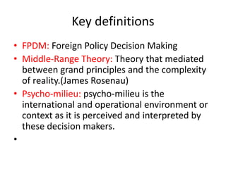 The history and evolution of foreign policy analysis | PPTX