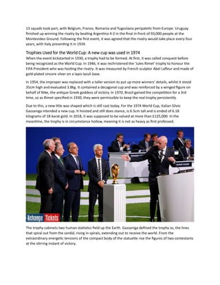 The History and Evolution of the FIFA World Cup.docx