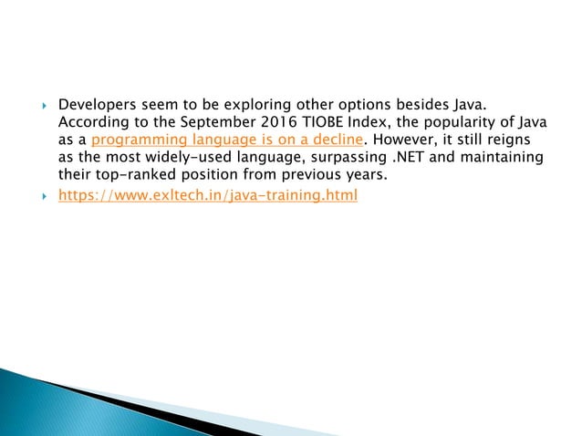 The history and future of java programming language | PPT