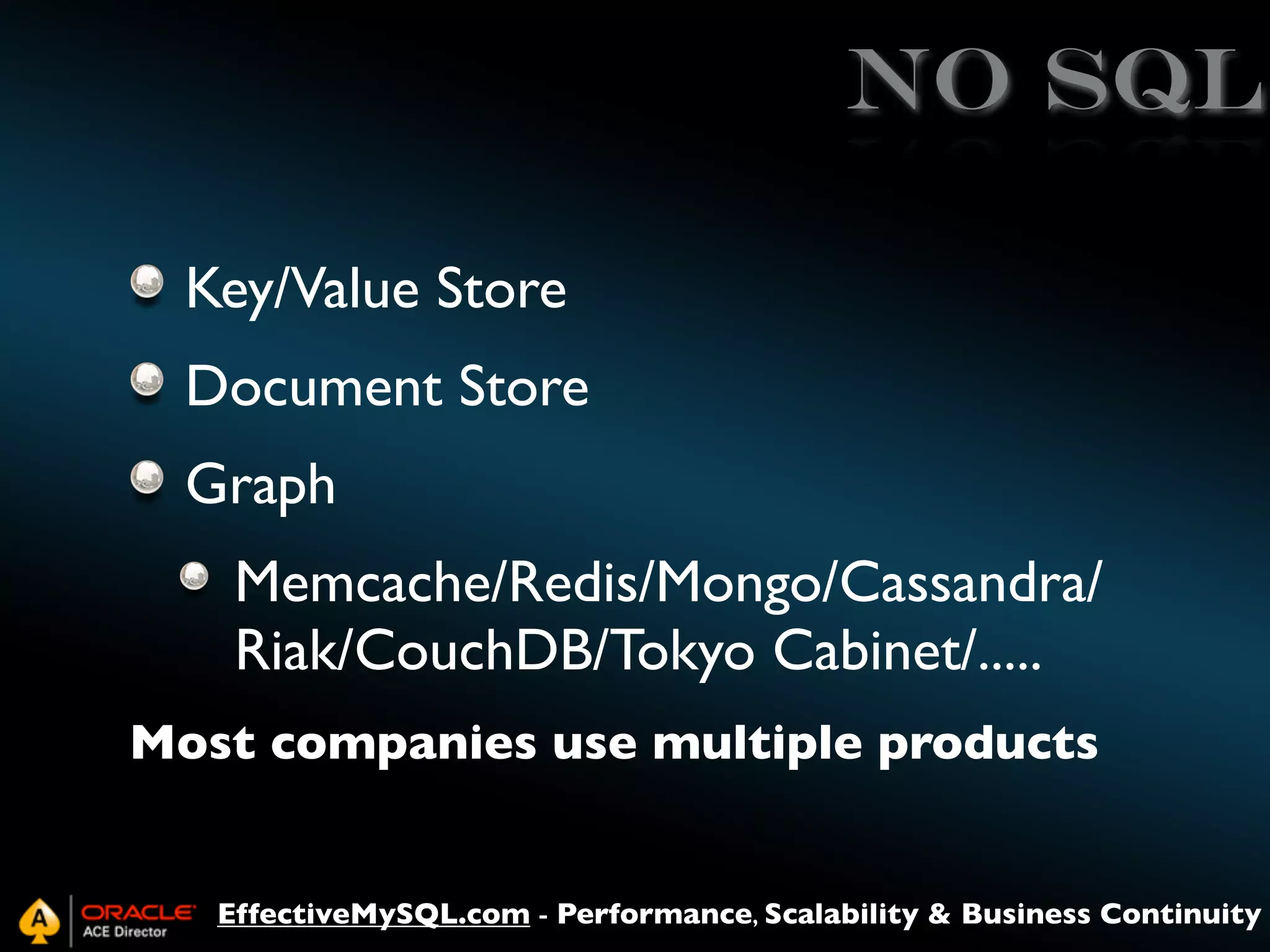The History and Future of the MySQL ecosystem | PPT