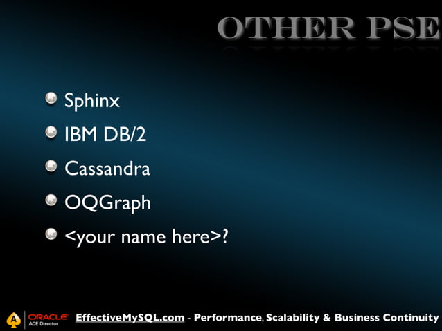 The History and Future of the MySQL ecosystem | PPT