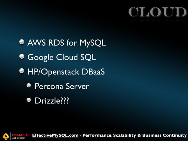 The History and Future of the MySQL ecosystem | PPT
