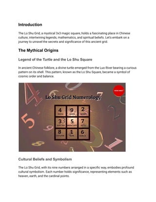 The History and Mystery of the Lo Shu Grid | PDF