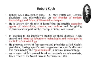 The history and scope of microbiology | PPTX