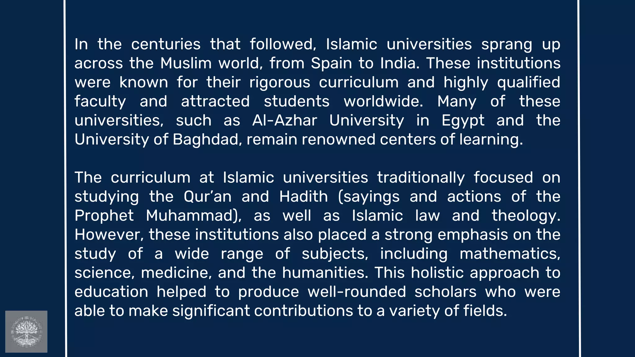 The History and Significance of Islamic Universities.pptx