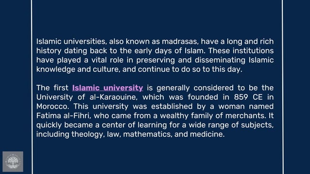 The History and Significance of Islamic Universities.pptx
