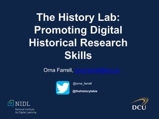 The history lab developing digital research skills | PPT