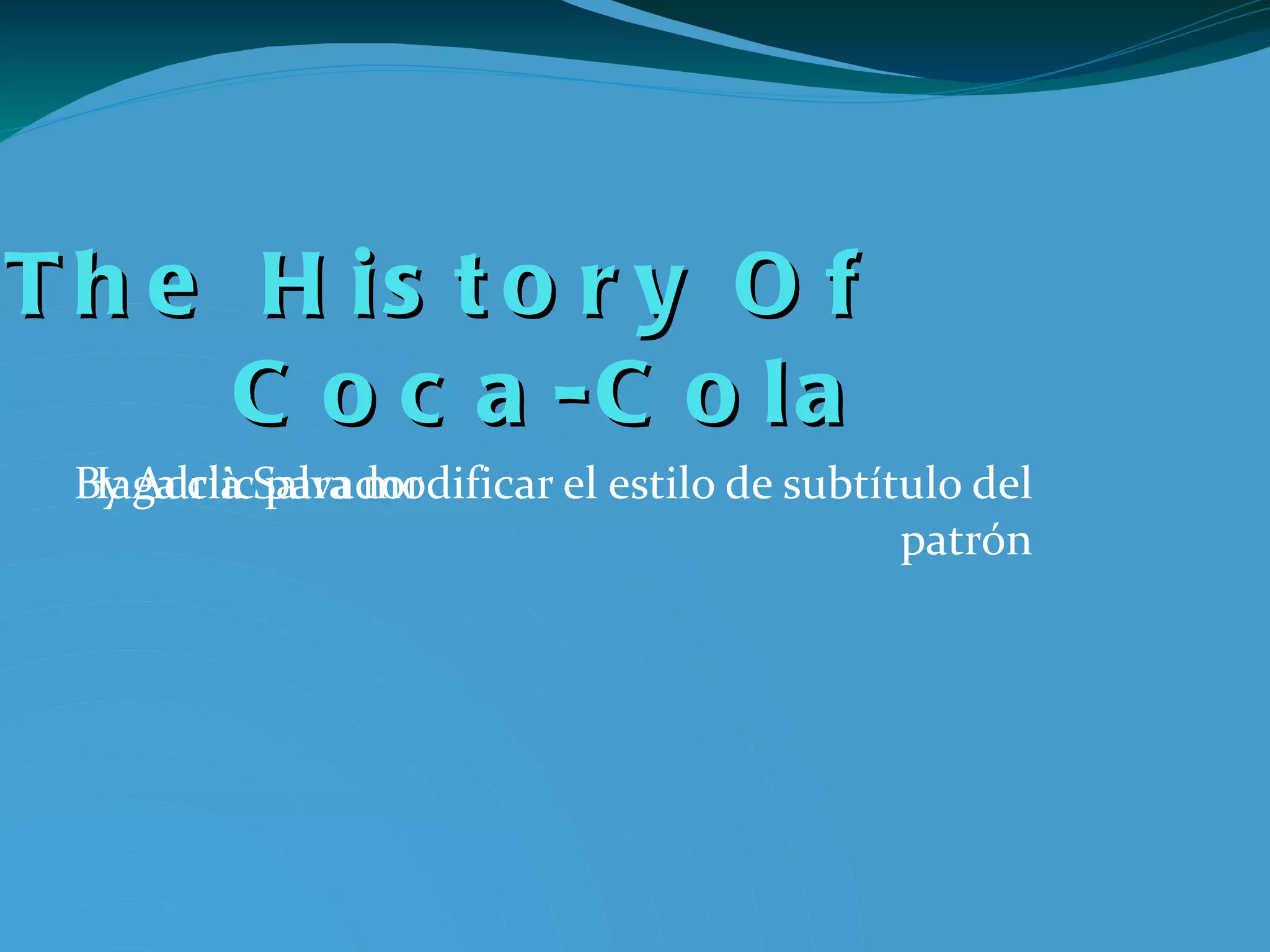 The history of Coca-Cola | ODP