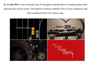 The history of opening credits | PPT