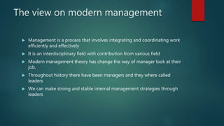 The history of ancient indian philosophy in modern management | PPTX