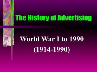 The History Of Advertising | PPT