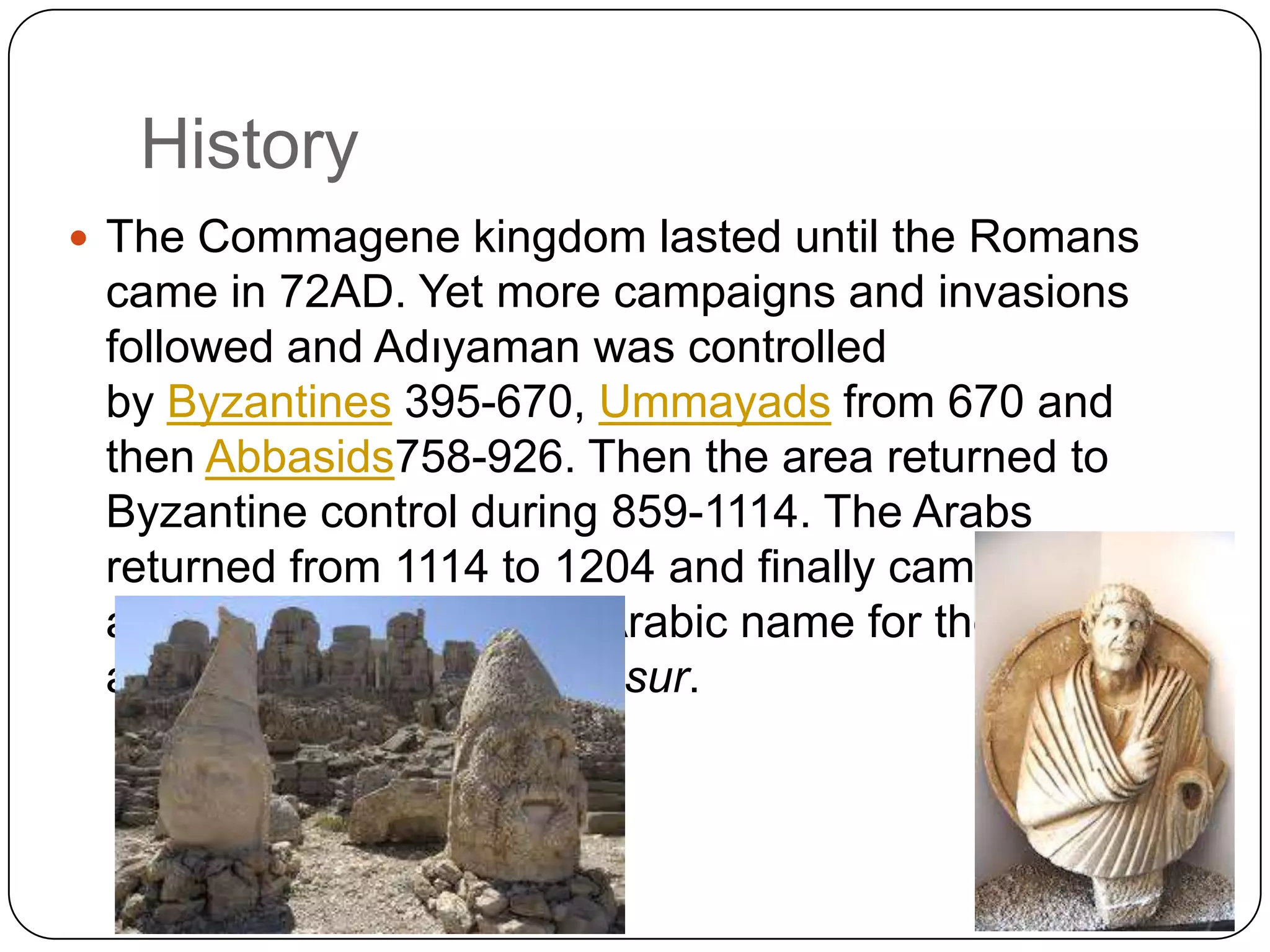 The history of adıyaman | PPTX