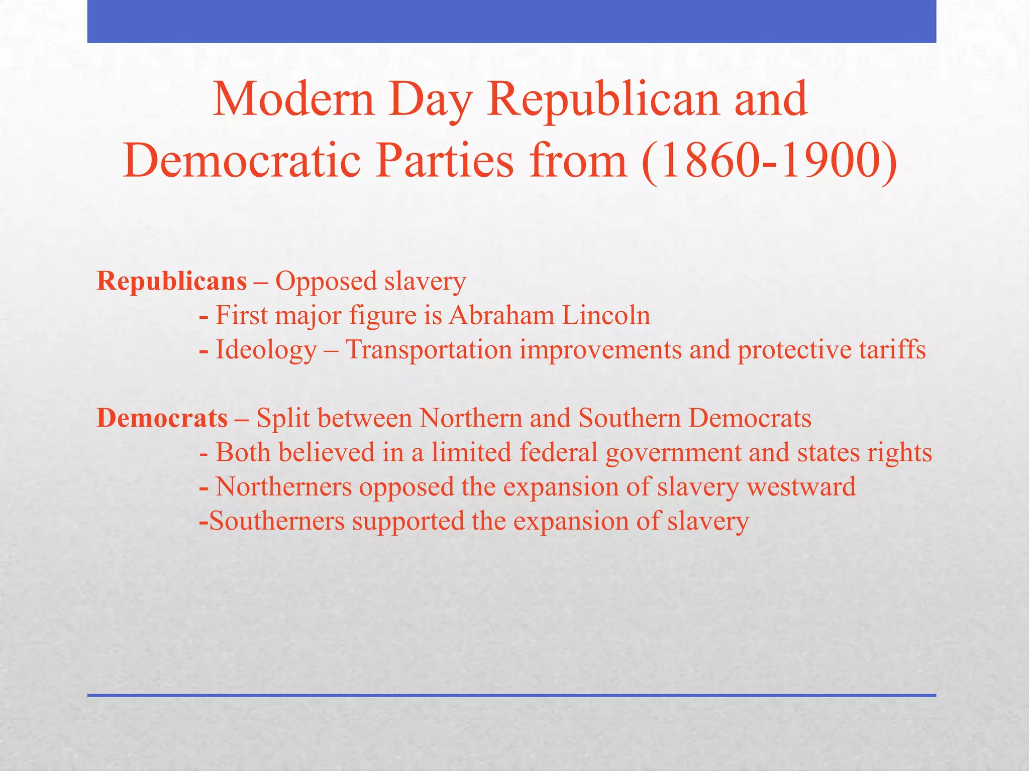 The history of american political parties notes | PPTX