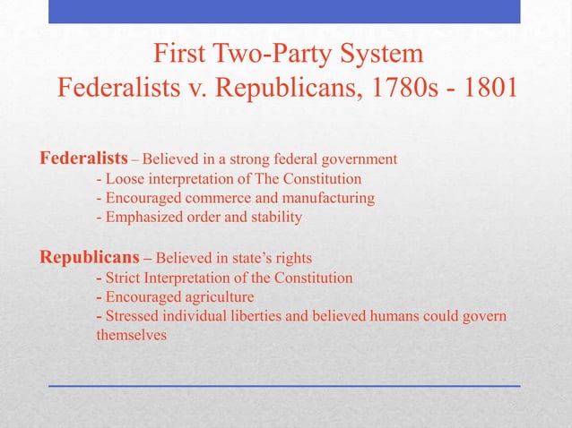 The history of american political parties notes | PPTX