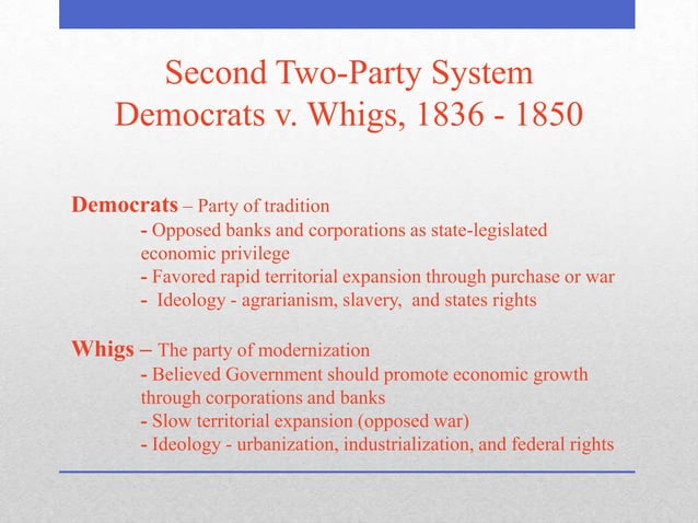 The history of american political parties notes | PPT | Free Download