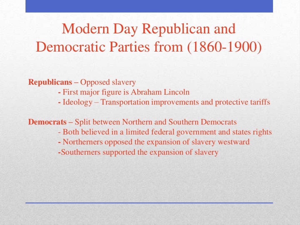 The History Of American Political Parties