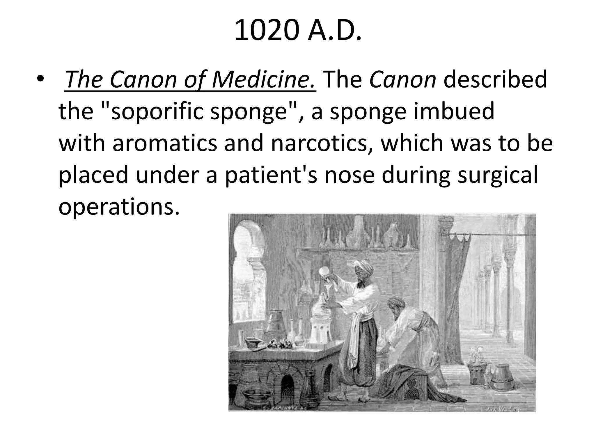 The history of anesthesia -ppt. | PPTX