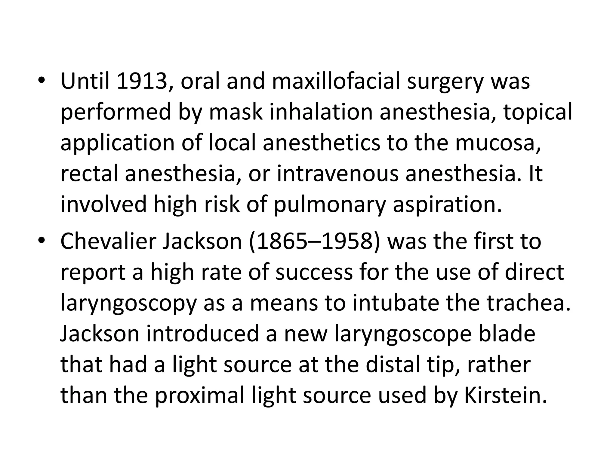 The history of anesthesia -ppt. | PPTX