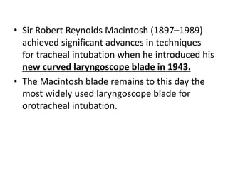 The history of anesthesia -ppt. | PPTX