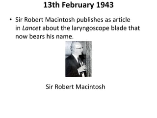 The history of anesthesia -ppt. | PPTX