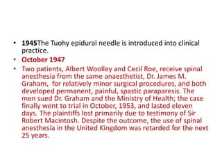 The history of anesthesia -ppt. | PPTX