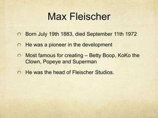 The history of animation | PPTX