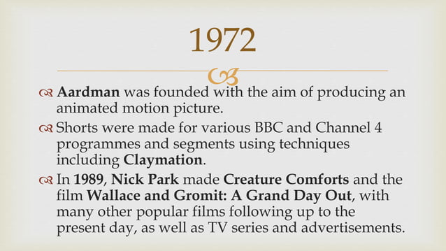 Animation in the 1900's | PPT